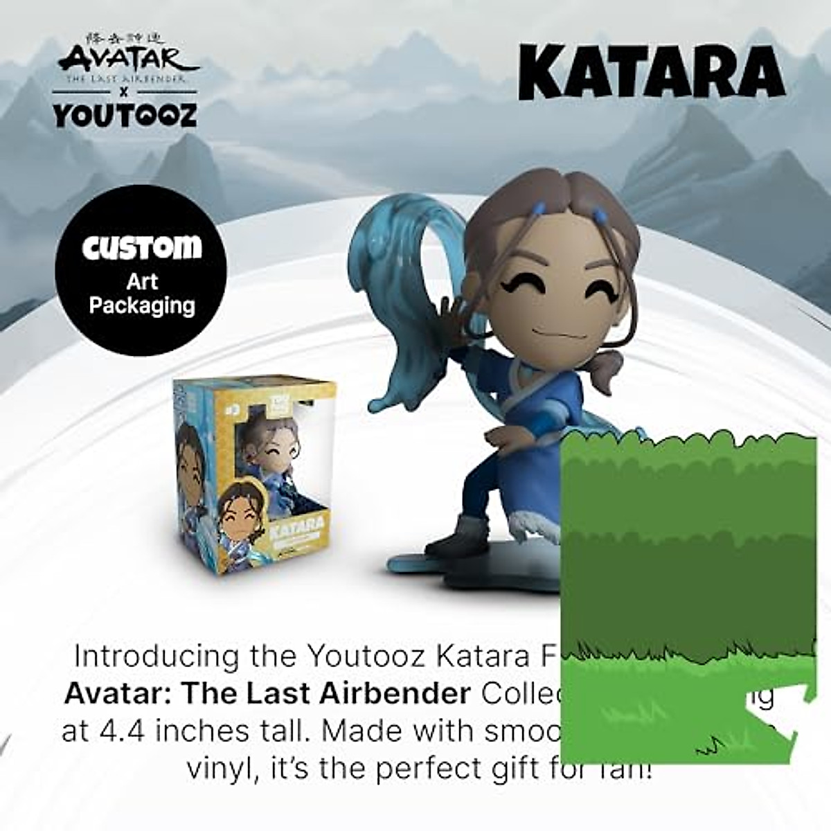 YouToooz Katara Vinyl Figure, Blue, Grey, 4.1 in