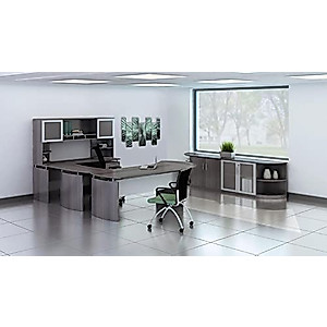 Safco Products MNBDGLLGS Medina Desk, Gray Steel Laminate