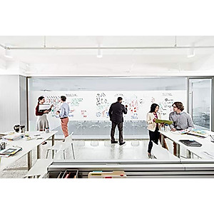 Post-it Dry Erase Whiteboard Film Surface for Walls, Doors, Tables, Chalkboards, Whiteboards, and More, Removable, Stain-Proof, Easy Installation, 50 Ft x 4 Ft (DEF50X4)