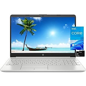 2022 HP Notebook 15 Laptop, 15.6" HD Display, Intel Celeron N4120 Processor, 8GB DDR4 Memory, 128GB SSD, Webcam, USB Type-C, RJ-45, HDMI, Long Battery Life, Windows 11 Home, Silver (Renewed)