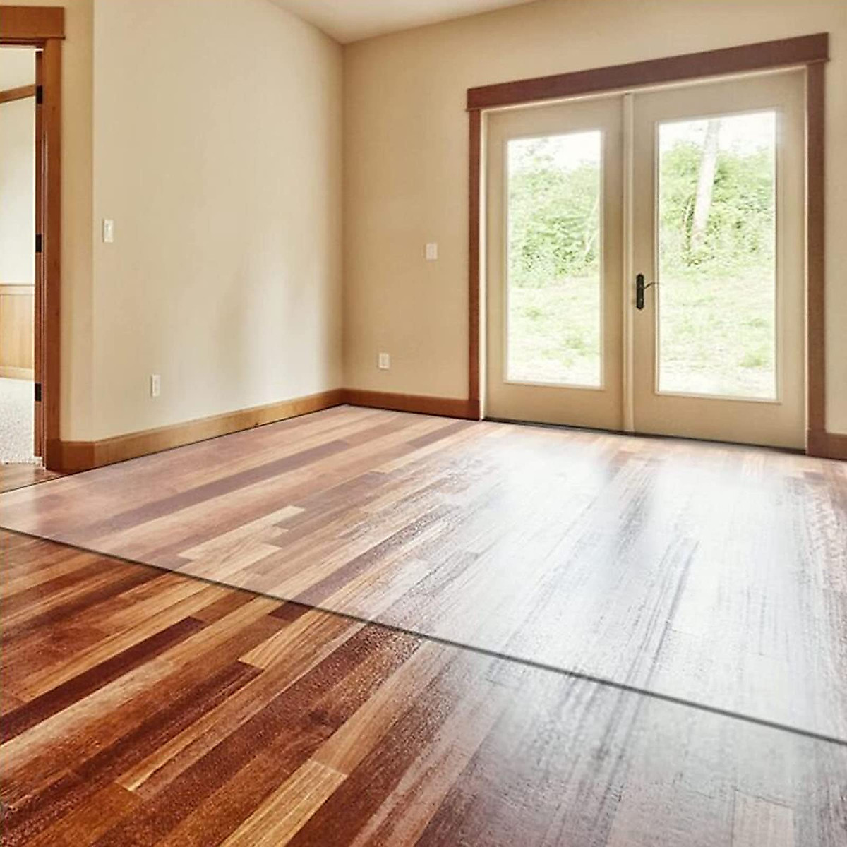 Clear PVC Desk Chair Mat 1mm Transparent Non-Slip Office Chair Mat,Transparent Non-Slip Office Chair Mat,Plastic Vinyl Floor Runner Protector Waterproof Dustproof,70/90/110/130/150cm wide,100-280cm le