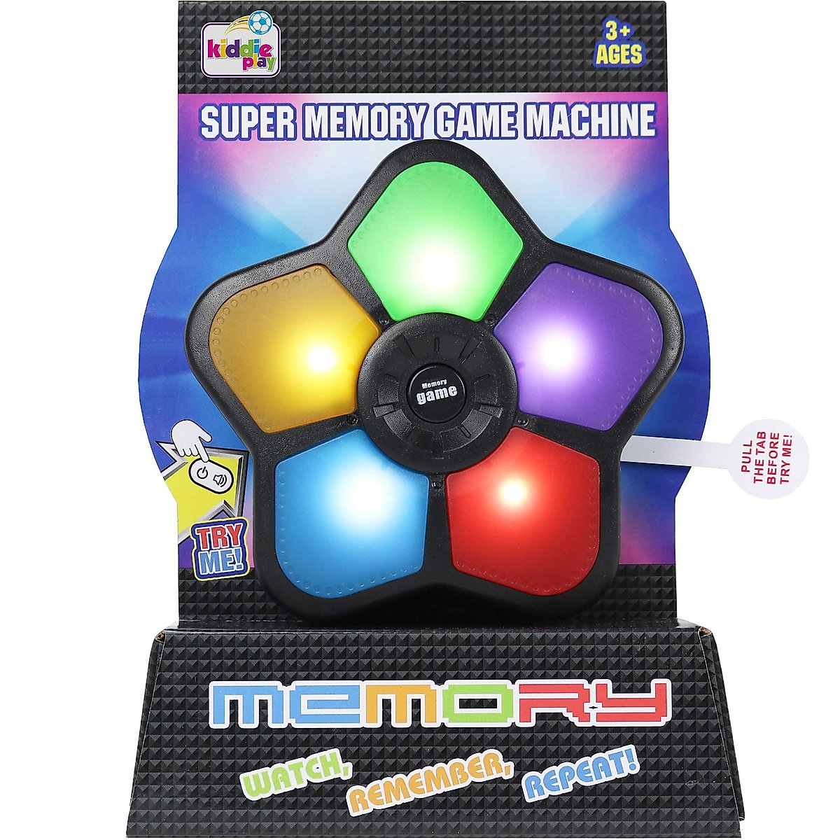 Kiddie Play Electronic Memory Game for Kids 3 and Up Repeat The Color Memorizing Toy