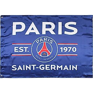 PSG Paris Saint Germain Flag Banner 3x5 feet Soccer Durable Indoor or Outdoor Football Soccer 2Grommets