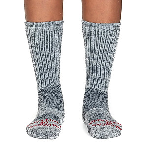 Boot Socks For Men Alpaca Blend Socks With Extra Cushion, Thermal Socks For Women Alpaca Socks Men (Red, Medium - Women 8-10, Men 7-9)