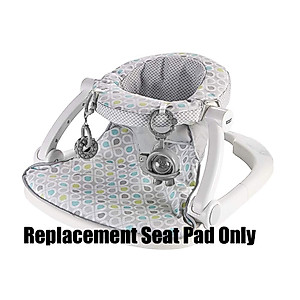 Replacement Seat Pad for Sit-Me-Up Floor Seat - FLD88 ~ Fisher-Price Baby Sit Me Up Seat ~ Honeydew Drop ~ Replacement Seat Cover in Grays and Greens