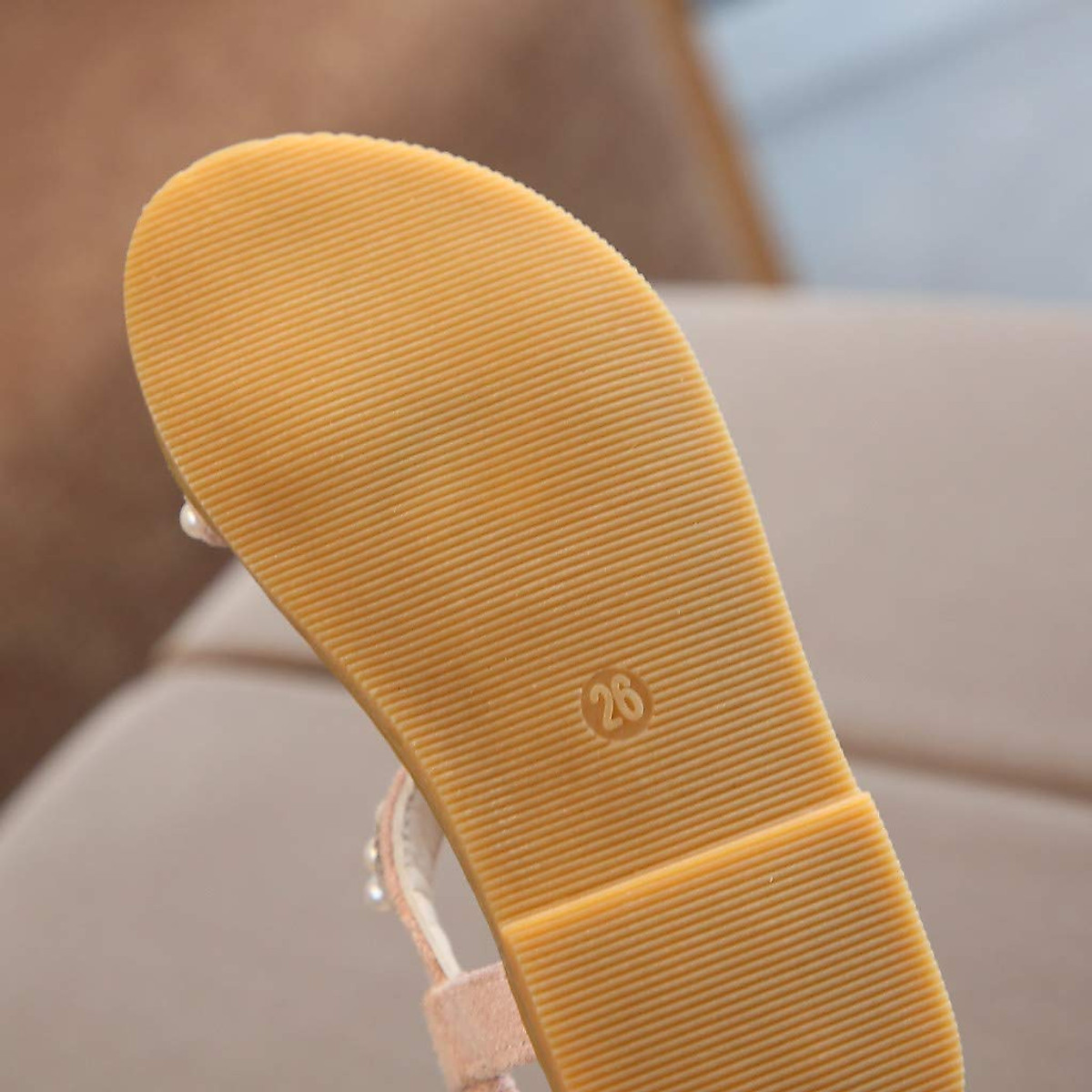 WUAI Kids Baby Girls Summer Sandals Fashion Boho Princess Flat Shoes Crystal Beach Roman Sandals 1-6Years(Pink,18-24Months)