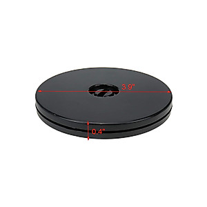 Geesatis 4 Pcs Acrylic Lazy Susan 4 inch Turntable Organizer Rotating Revolving Display Base,Smooth Swivel Plate for Display Base Turn Dining Table