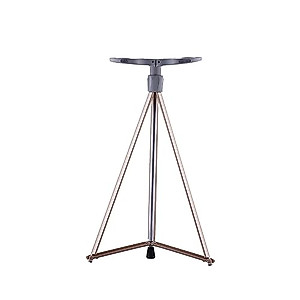 Trekking Poles Ultralight Aluminum Telescopic Stool Folding Cane Chair for Mountaineering (Color : Aureate)