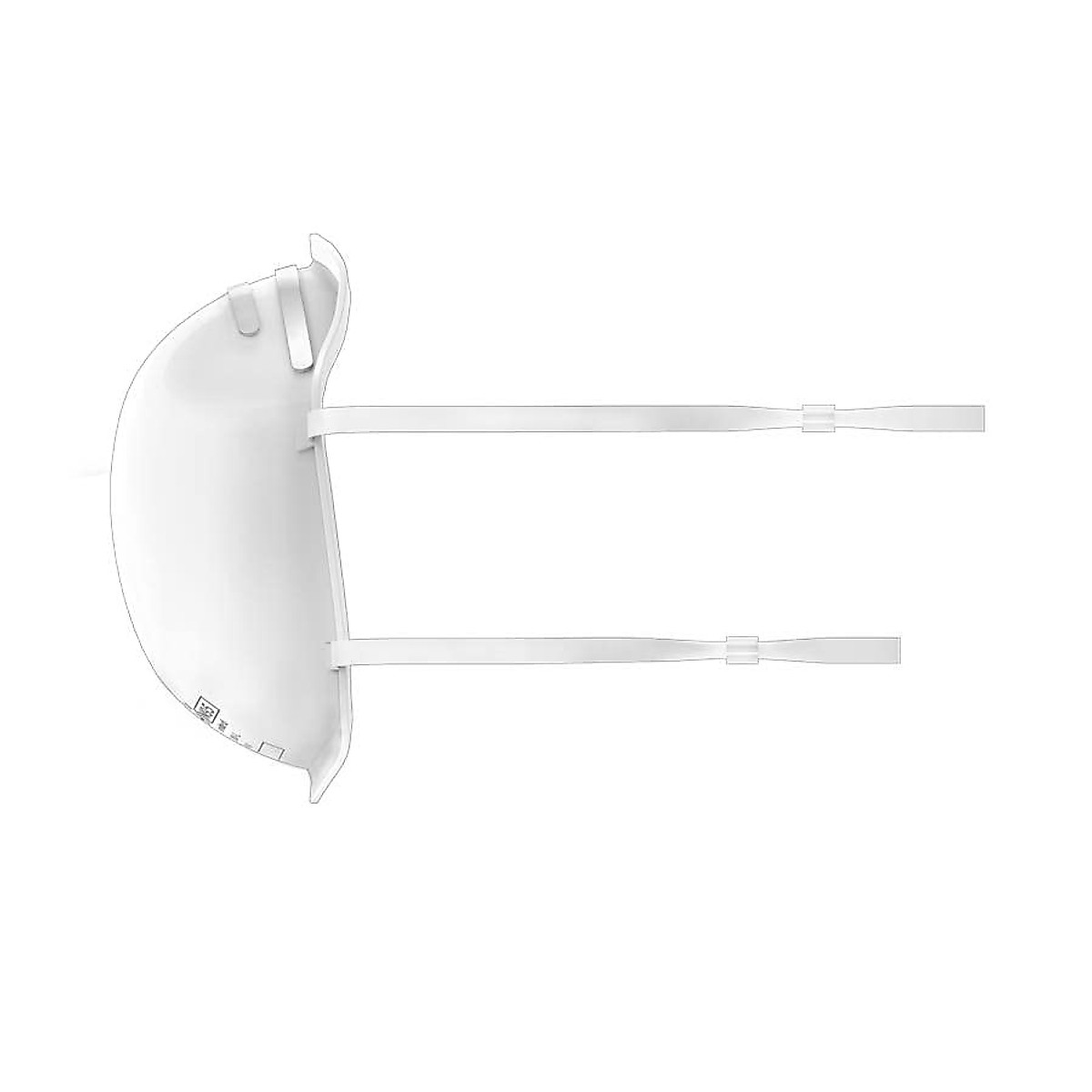 MAGID N95 Respirator Masks with Metal Nose Clips & Latex-Free Elastic Headband, Triple Layer Construction, Cup Style (Medium) - 10 Respirators (20180021N95)