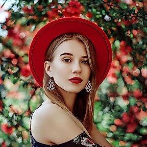 Zokola Day Of The Dead Leather Drop Earrings Set, Mexican Sugar Skull Flowers Black Lightweight Teardrop Earrings Leather Dangle Earrings For Women Friends Wedding Jewelry