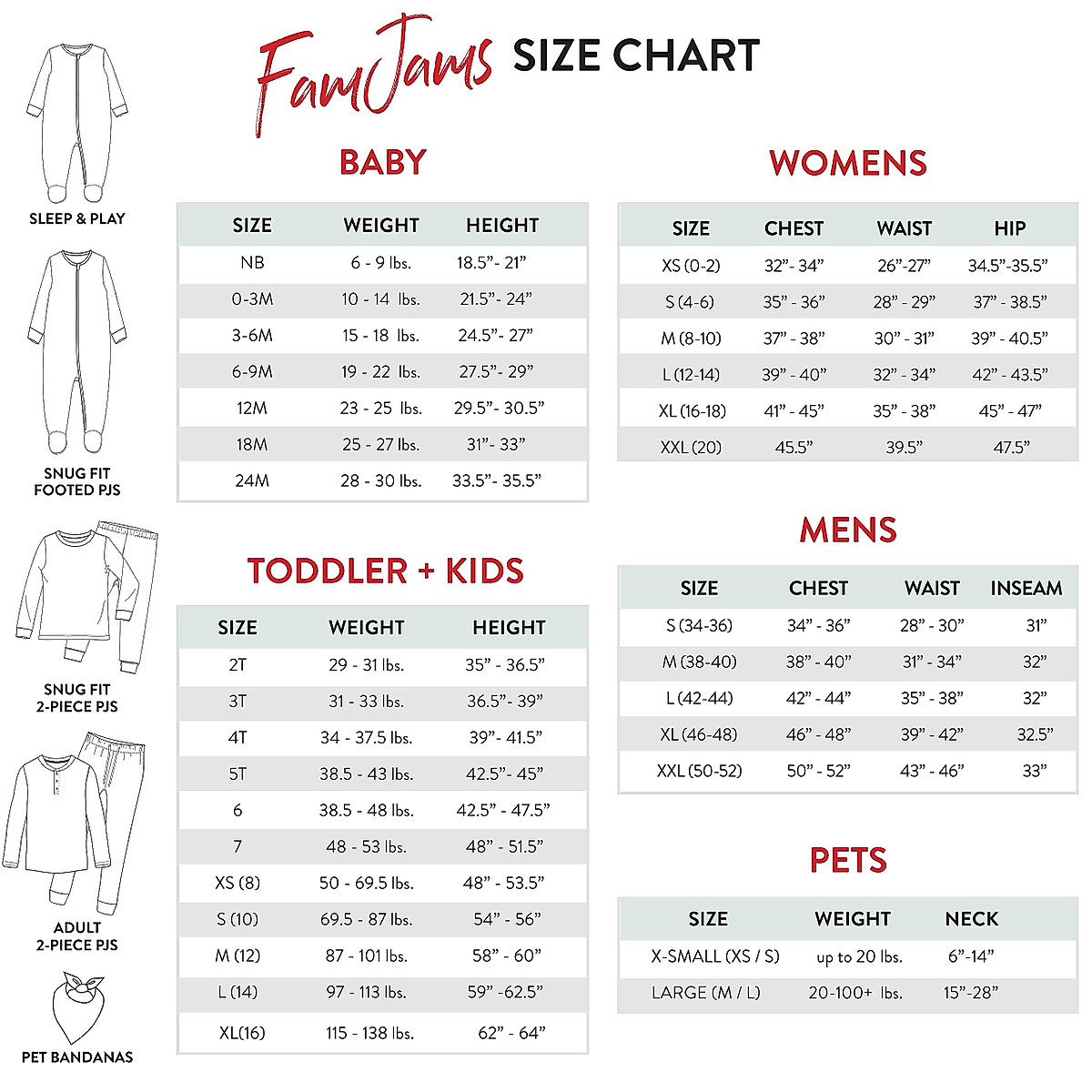 HonestBaby Family Matching Holiday Pajamas Organic Cotton for Men, Women, Kids, Toddlers, Baby Boys, Girls, Unisex Pets , Painted Buffalo Check Red, 4T