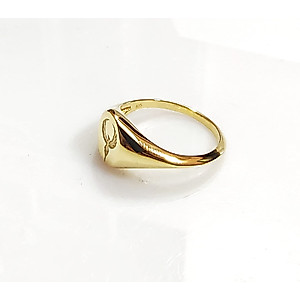 Phoenix Ring, Signet Ring, Animal Ring, Winged Ring, Bird Ring, Hawk Ring, Personalized Ring, Phoenix Jewelry Ring for women (Rose Gold, 7.5)