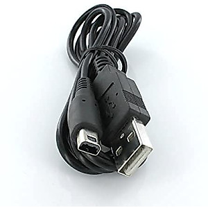 OLKIEQZ 3DS USB Charger Cable, Power Charging Lead Compatible for Nintendo New 3DS XL/New 3DS/ 3DS XL/ 3DS/ New 2DS XL/New 2DS/ 2DS XL/ 2DS/ DSi/DSi XL（4FT Black