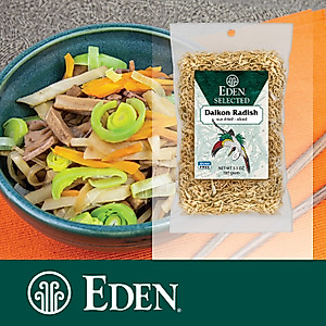Eden Daikon Radish, Sun Dried and Finely Sliced, Traditionally Made in Japan, 3.5 oz