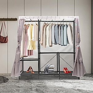YETINGSHOP Heavy Duty Free Standing Closet Organizer, Extra Large Closet Organizer, Freestanding Closet Organizer with Shelves
