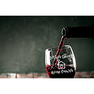 Mother Effing Homeowner 15oz Stemless Wine Glass House Idea For New Home Owner - Funny First Time Home Owner Ideas Humorous Men and Women Housewarming New Adventure New Memories Congratulations