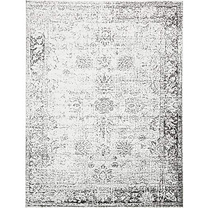 Unique Loom Sofia Collection Area Rug - Casino (9' x 12' Rectangle, Gray)