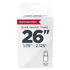 Schwinn Replacement Bike Tube Schrader Valve, Standard, 26-Inch x 1.75-Inch-2.125-Inch