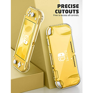 Mumba Case for Nintendo Switch Lite 2019, [Thunderbolt Series] Protective Clear Cover with TPU Grip (Clear)