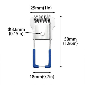 DGHAOP 10pcs Downlight Panel Lamp Spring Clip 18x25mm Light Emitting Diode Recessed Lighting Accessories for Ceiling Lamp