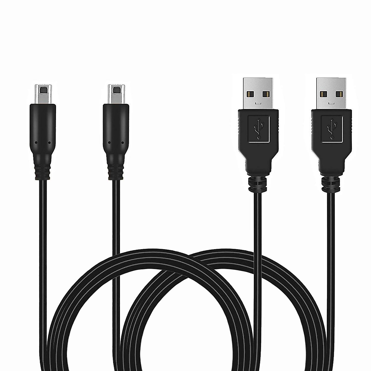 Hukado 2 Pack 4 Feet NTD3DS USB Charger Cable, Play and Charge Power Charging Cord Compatible with NTD DSi, DSi XL, 2DS, 3DS, 3DS XL, New 3DS XL
