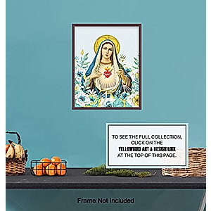 Virgin Mary Picture - Catholic Wall Decor - Mary Mother of God - Holy Mother - Christian Gifts - Religious Wall Art - Mary Mother of Jesus - Our Lady of Guadalupe - Blessed Mother - God Wall Decor