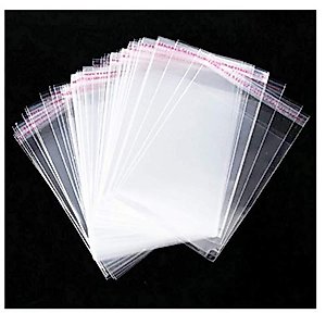 Cellophane Bag 5 x6.5 inch Clear Resealable Bags Plastic Self Adhesive Bags Good for Bakery,Favors, Candle, Soap, Cookie Office Stationery Storage Bags,Arts & Crafts (5X6.5inch-100Pcs)
