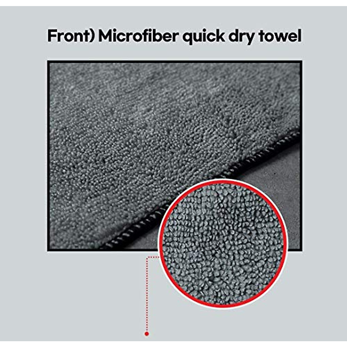 Microfiber Cleaning Cloth for Cars - Professional Car Wash Towel Pad/All-Purpose Cleaning Cloths/Super Absorbency Drying Towel - Detailing and Polishing Cars (12“x16”, Grey, 3PCS)