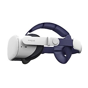 BOBOVR M1 Plus Head Strap Accessories,Compatible with Quest 2,Elite Strap for Enhanced Support and Lightweight Design,Replaceable Honeycomb Anti-Skid Pad