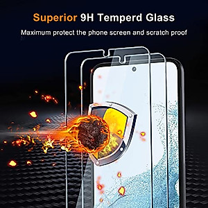 Samsung Galaxy A54 5G Case with Screen Protector (2 Packs),[Military Grade][Shockproof Protection][Built-in Ring Kickstand] Heavy Duty PC+TPU Dual Layer Case Cover-Black