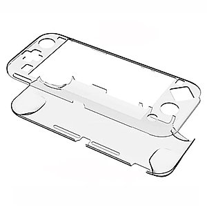 SOLUSTRE Clear Sheet Protectors 1set/ 2pcs Conter Hard Film Cover for Lite Console Glass Shell and Covers/Tempered Switch with Plastic Guard Compatible Protector Screen Case Anti- Scratch Clear Case
