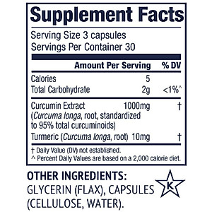 Vimergy Curcumin with Turmeric, 30 Servings – Immune System Supplement – Liquid Capsules - Non-GMO, Gluten-Free, Soy-Free, Kosher, Vegan & Paleo Friendly (90 Count)