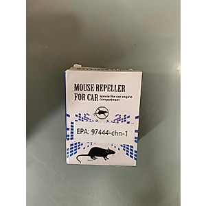 Ultrasonic Rodent Repellent Under Hood Animal Repeller Rat Deterrent for Car Engines with LED Strobe Lights, Car Truck RV Rodent Defense Vehicle Protection (2)