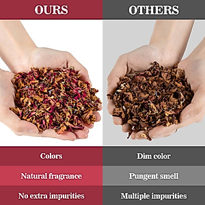 Wedding Confetti Dried Flowers - Dried Flower Petals for Weddings Natural Real Dried Flower Rose Petal Confetti Floral Confetti for Wedding Party Decoration Table Centerpieces 12 Packs