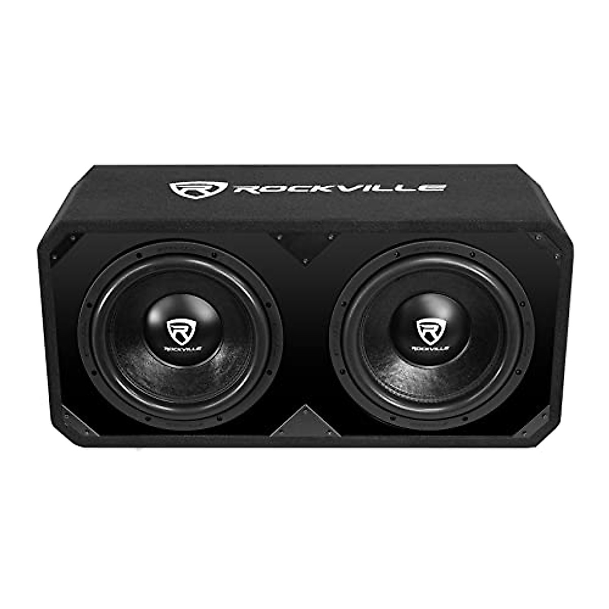 Rockville DV12K6D2 Dual 12" 4800w Car Audio Subwoofers Plexi Sub Enclosure Box