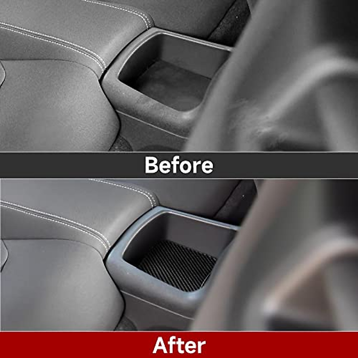 Car Rear Seat Storage Box Mat Sticker Decal Carbon Fiber Interior Trim Cover for Chevrolet Camaro ZL1 2016 2017 2018 2019 2020 2021 2022 2023 Accessories