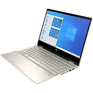 HP Pavilion x360 14" | 14-dw1010wm | FHD Touch | Processor: Intel Core i5-1135G7 | Memory: 8GB RAM | Storage: 256GB SSD | Silver | Windows 10 |