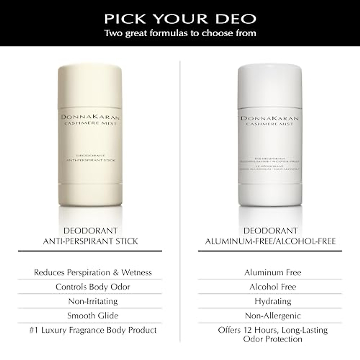 Donna Karan Cashmere Mist Anti-Perspirant Deodorant Stick for Women, 1.7 Oz.