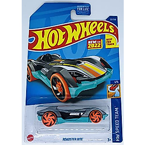 Hot Wheels 2022 - Roadster Bite - Pewter/Teal - HW Speed Team 1/5-22/250