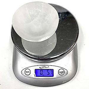 Paykoc Imports Small Selenite Bowl Dish 3" +- Hand Made Morocco