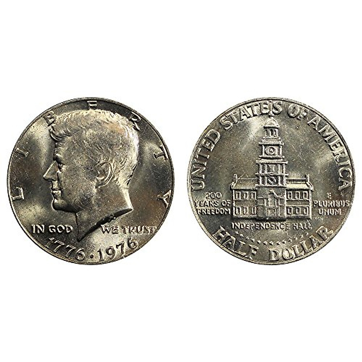 1976 P, D Kennedy Half Dollar 2 Coin Set Uncirculated