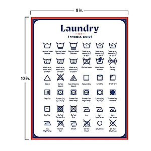 Laundry Symbols Magnet Guide
