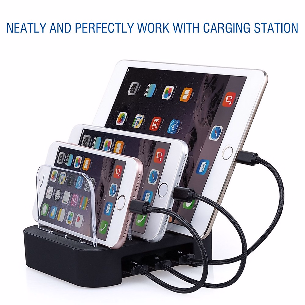 Short USB to Lightning Cable, 5Pack 8 inch Phone Charger Cable Fast Charging Braided Cord High Speed Connector Compatible with iPhone 14 13 12Pro Max/12Pro/12/11 Pro/11/XS MAX/XR/8/7/6s/6(Black)