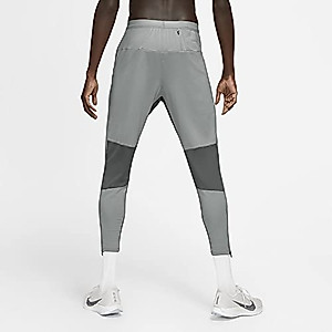 Nike Men's Phenom Elite Knit Running Pants (Light Smoke Grey/Smoke Grey, Large)