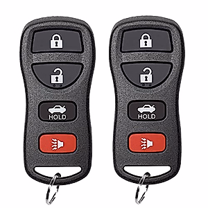 SaverRemotes for 2002-2006 Nissan Altima Maxima Keyless Entry Remote Control Car Key Fob Replacement for KBRASTU15 (Pack of 2)