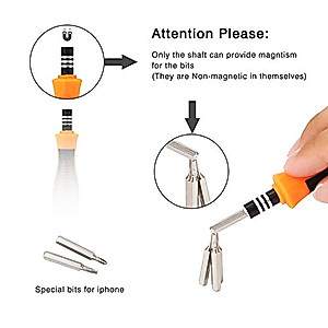 31 in 1 Magnetic Screwdriver Set with Non-Slip Handle, Small Screwdrivers Repair Tool Kit for iPhone, iPad, Computer, Watch, Glasses, Camera, Electronic