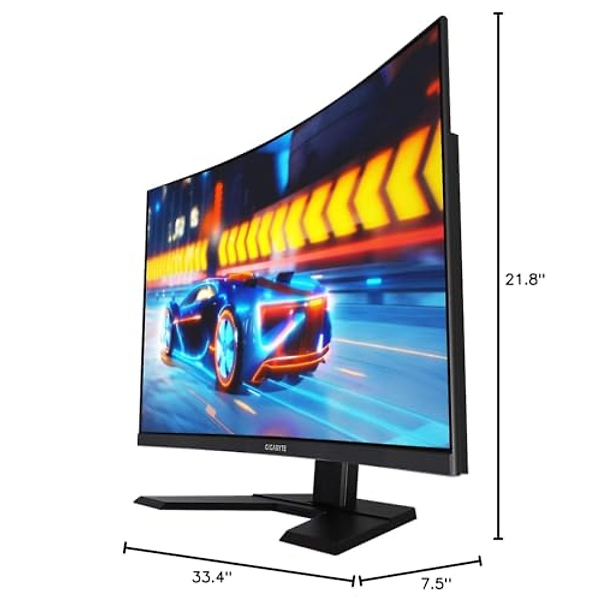 GIGABYTE G32QC 32" 165Hz 1440P Curved Gaming Monitor, 2560 x 1440 VA 1500R , 1ms (MPRT) Response Time, 94% DCI-P3, VESA Display HDR400, FreeSync Premium Pro