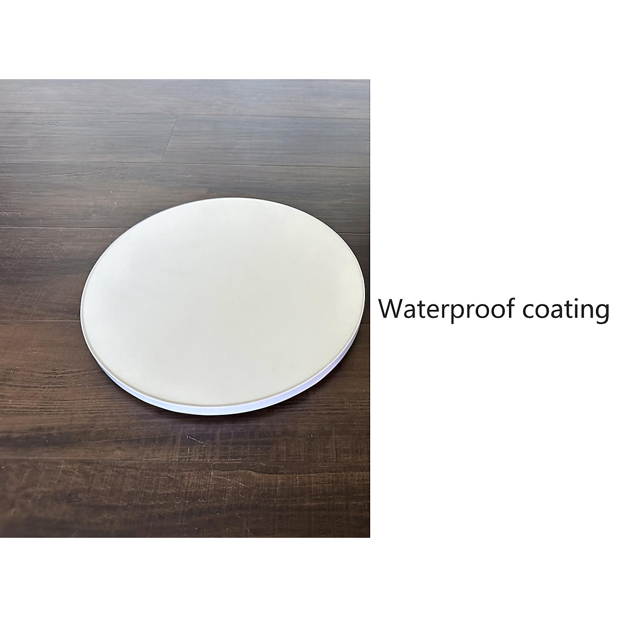 Humidifer Stand Table for Bedroom, Waterproof coating, Sturdy wood, Large, White. (Stand Only)