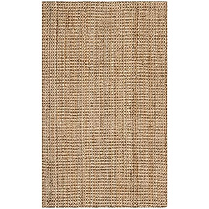 SAFAVIEH Natural Fiber Collection Accent Rug - 2' x 3', Natural, Handmade Farmhouse Jute, Ideal for High Traffic Areas in Entryway, Living Room, Bedroom (NF730C)