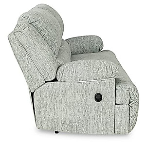 Signature Design by Ashley McClelland Transitional 2 Seat Reclining Sofa, Light Gray